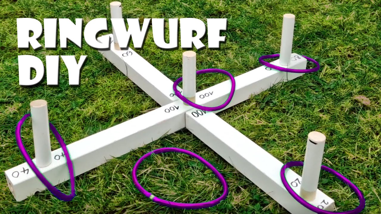 Ringwurf Spiel aus Holz selber bauen - outdoor game DIY - YouTube