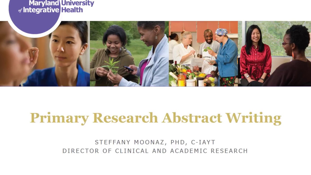 How to Write a Primary Research Abstract - YouTube