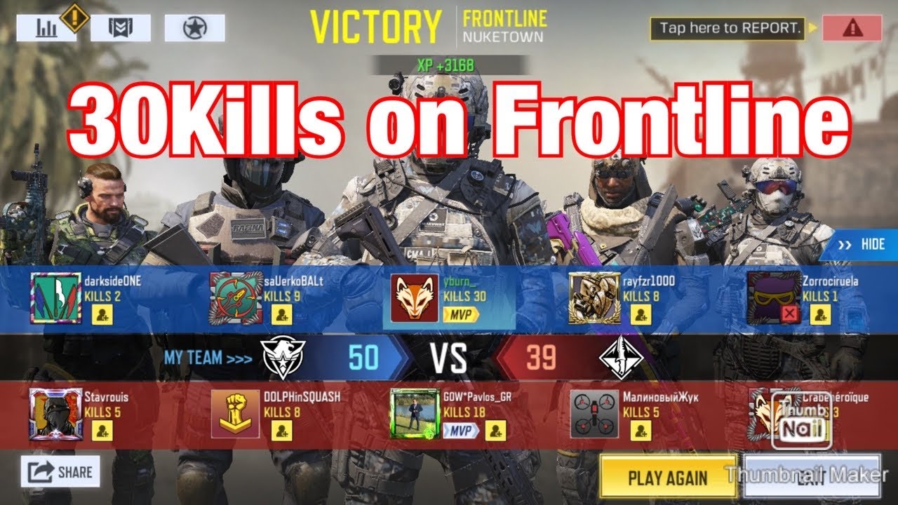 30kills on Frontline(Call of duty mobile) - YouTube