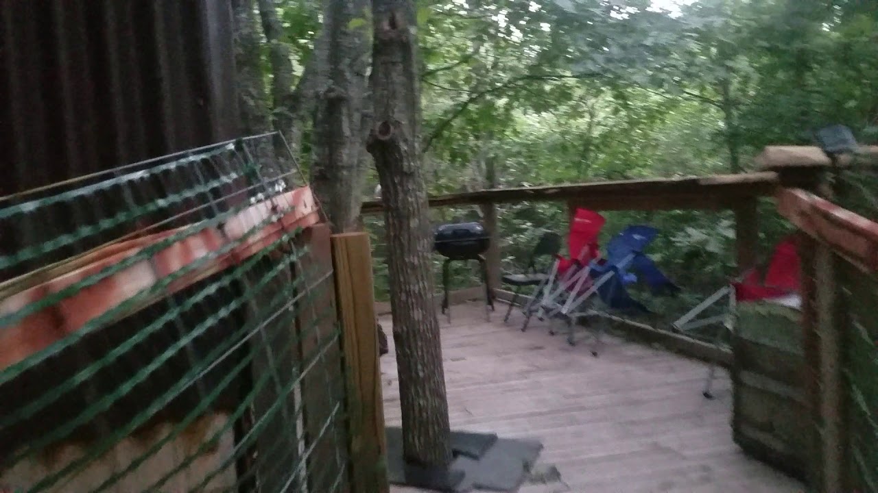 Choctaw Treehouse near Eufaula, Oklahoma wheelchair ramp from parking ...