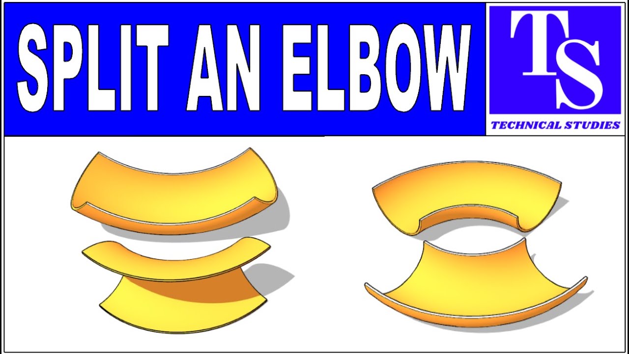ELBOW SPLITTING TO TWO PIECES TUTORIAL FOR BEGINNERS - YouTube