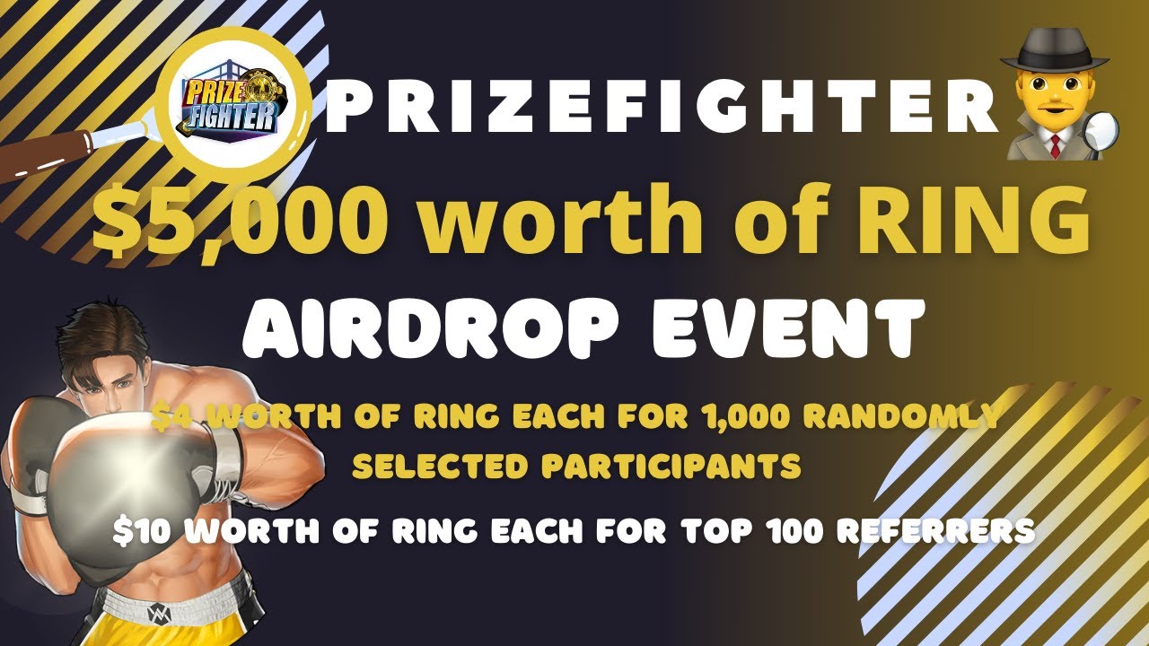 New airdrop: Prizefighter (RING) | Total Reward: $5,000 worth of RING ...