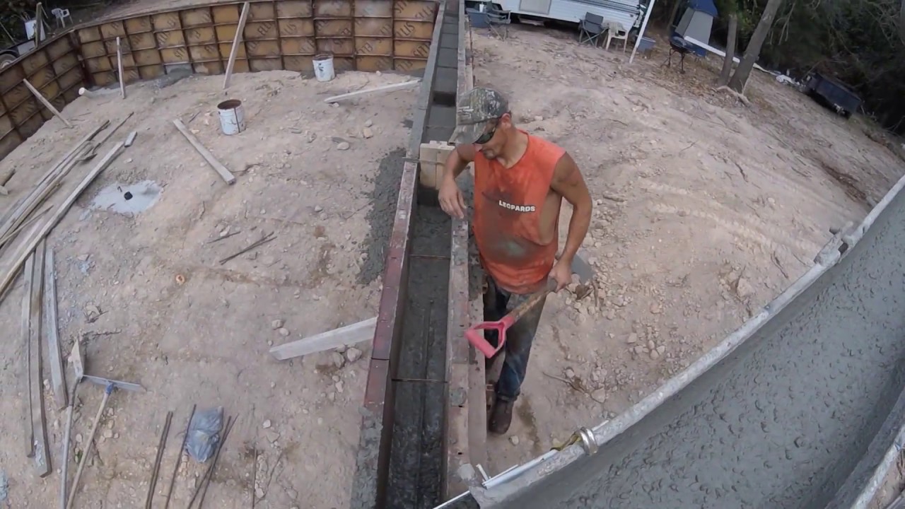 The Tailgater Pouring Concrete Wall - YouTube