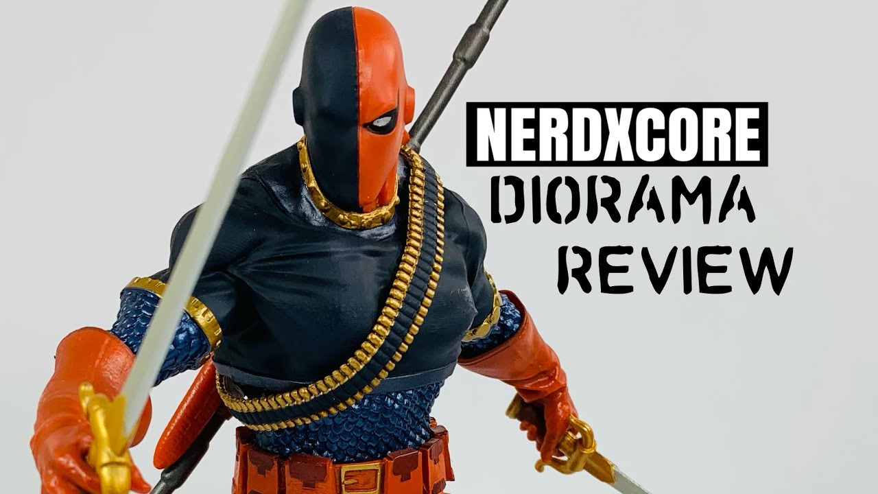 DIAMOND SELECT DEATHSTROKE GALLERY DIORAMA REVIEW - YouTube