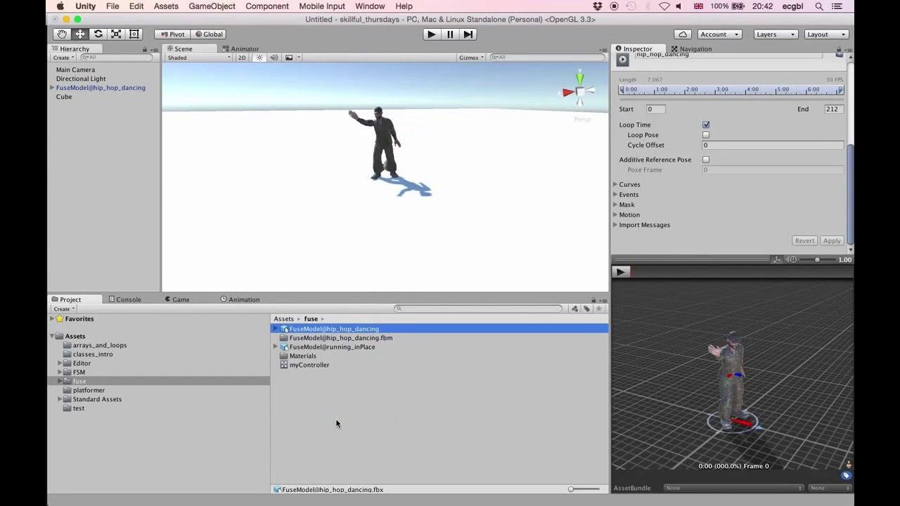 Creating and Animating 3D Characters with Fuse and Unity (Part 2) - YouTube