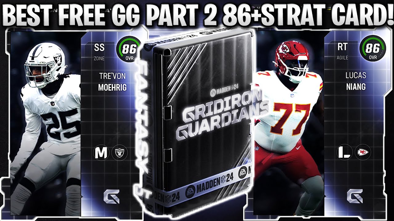 THE BEST FREE PART 2 GRIDIRON GUARDIAN 86 OVERALL AND STRATEGY CARD TO ...