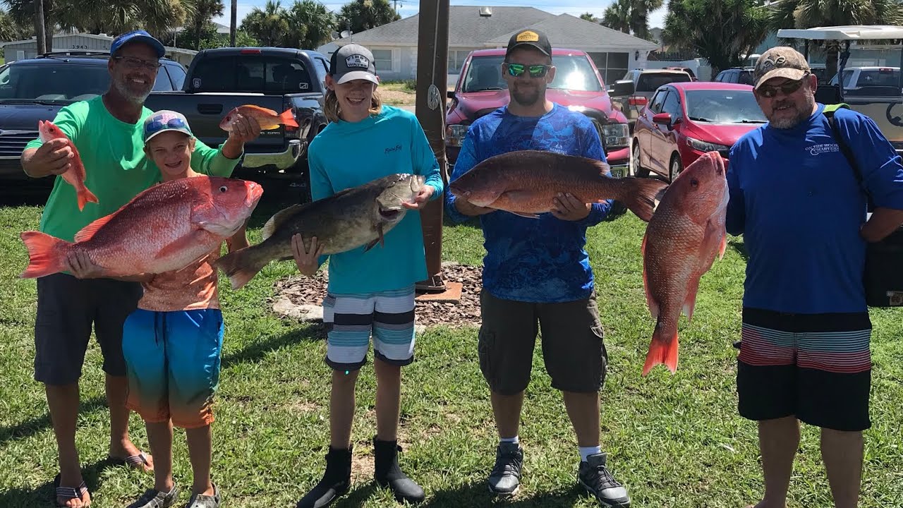 Snappers On The Hook in the Ocean with Captain Corey - YouTube