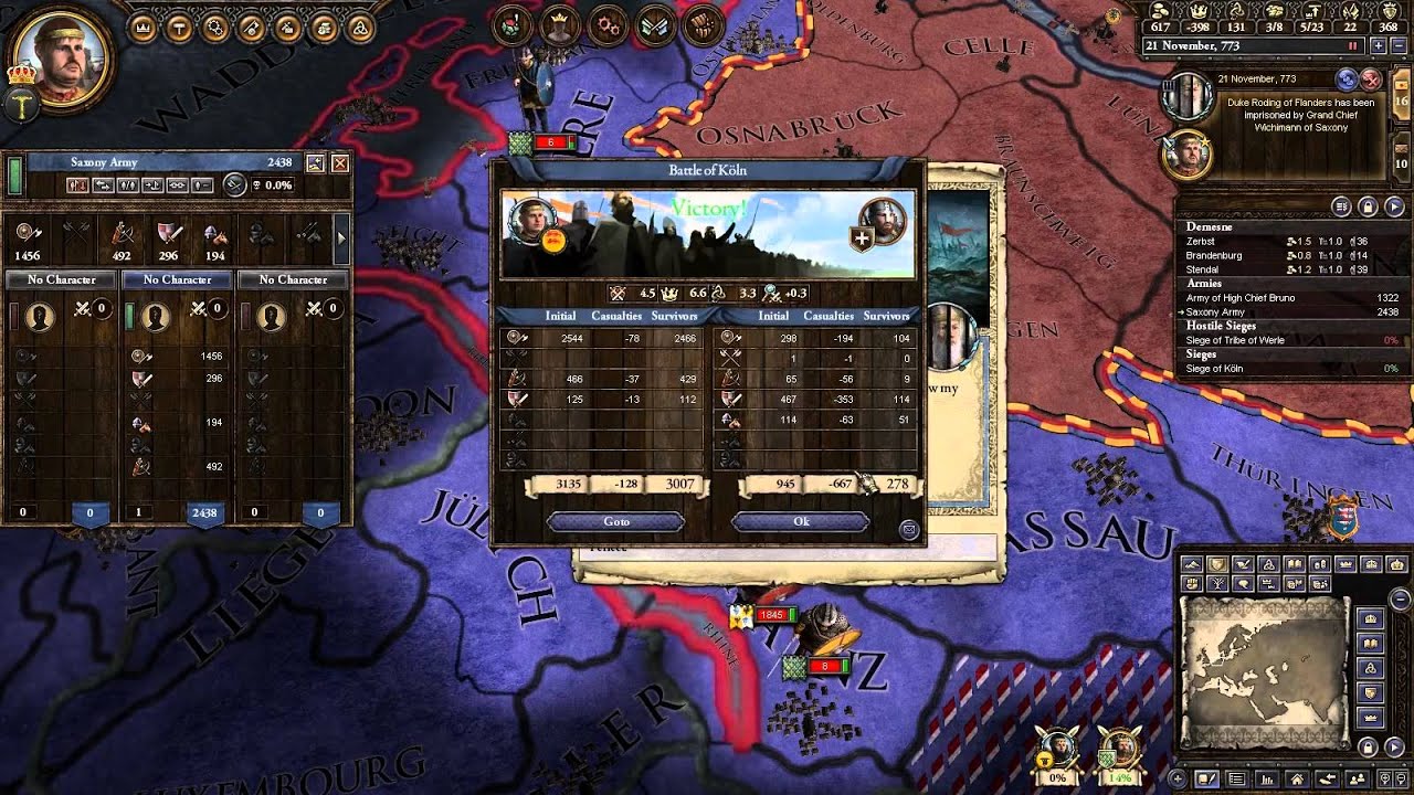 Crusader Kings 2 Charlemagne: Saxony 3 - YouTube