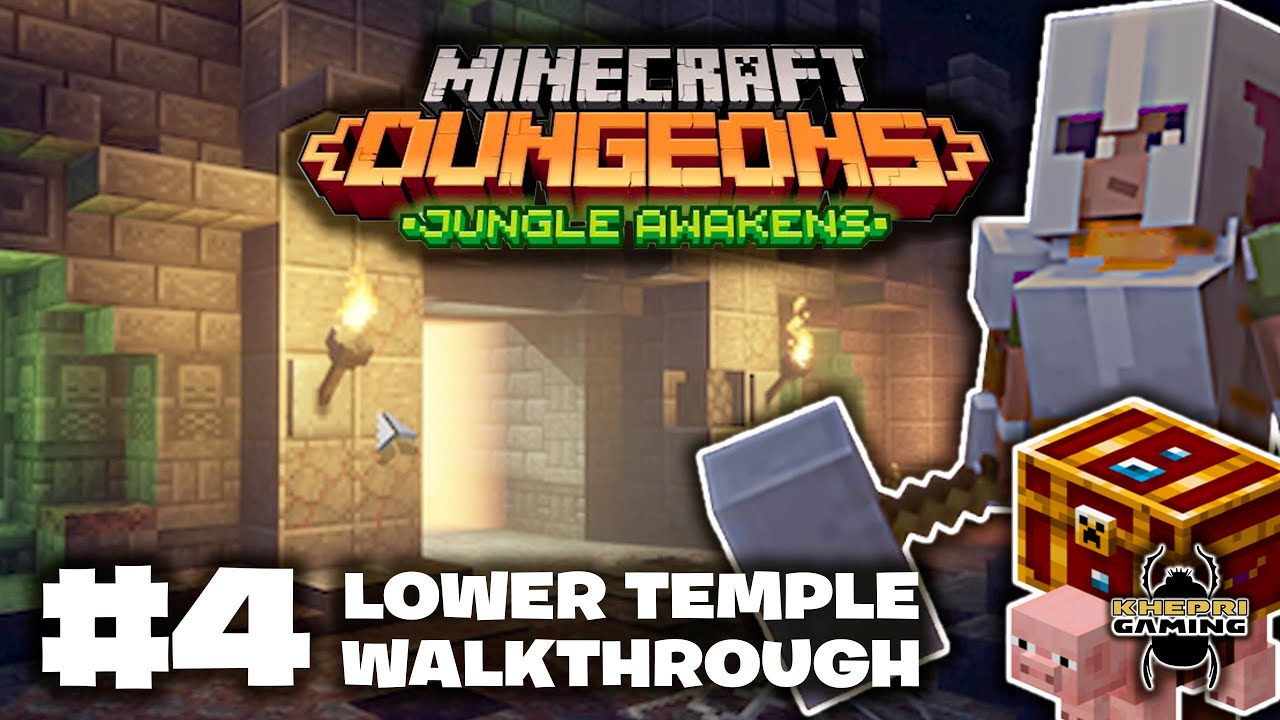 Lower Temple New SECRET LEVEL Walkthrough | Minecraft Dungeons Jungle ...