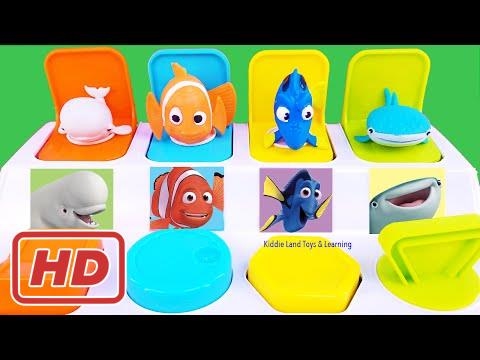 Finding Dory Mashems Pop Up Pals Toy Surprises Best Learn Colors Video ...