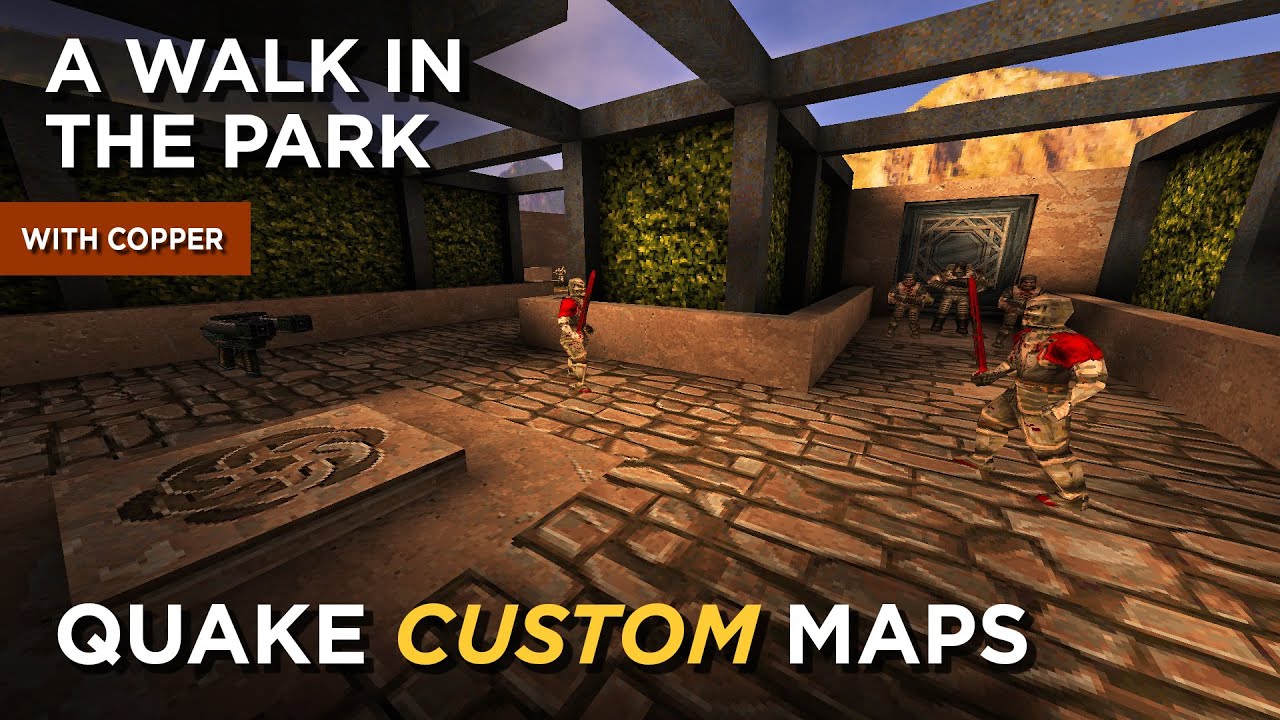 Quake Maps - A Walk in the Park (includes Markie's start map) - YouTube