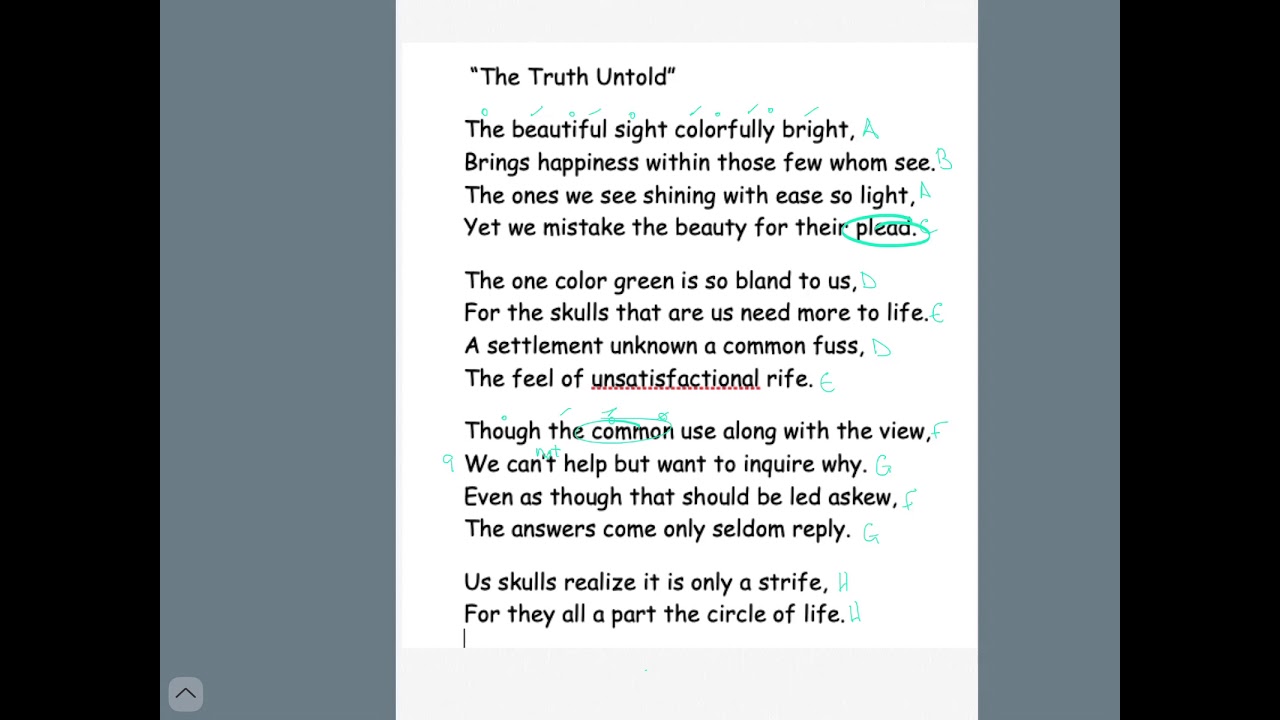 Editing a poem - YouTube
