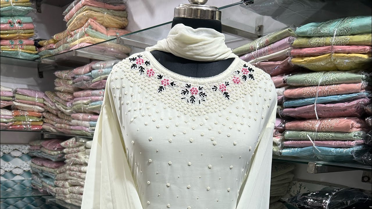 HAND WORK LEDISH SUITS YAMEEN ZARI ART BARELLLY UP. PIN 243005 ...