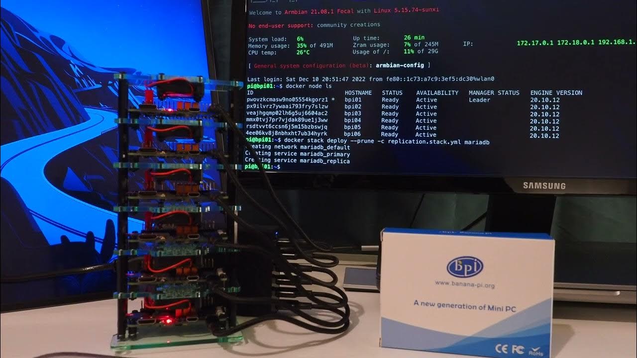 A Banana Pi M2 Zero Cluster Running Mariadb Youtube