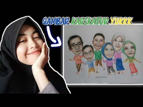 how to draw easy cartoon-step by step II Cara menggambar karikatur ...
