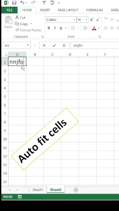Automatic Adjust Cell Column Width Length Excel Youtube