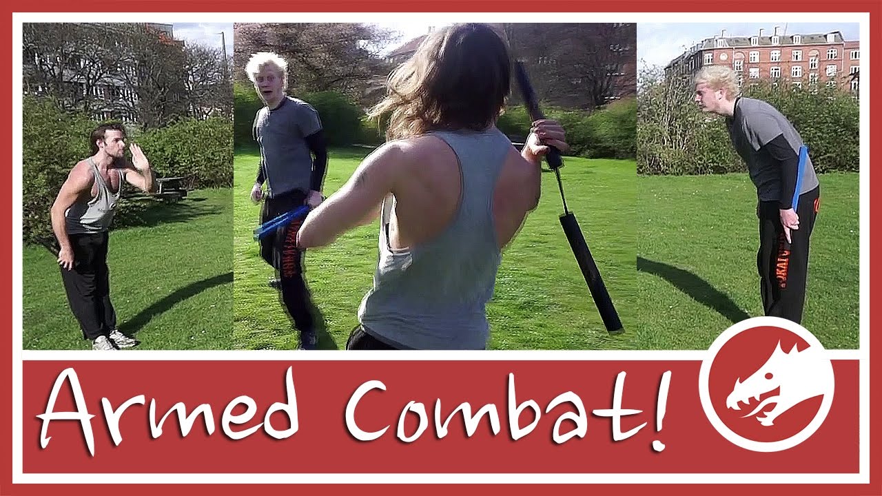 NUNCHAKU vs BATON! Weapon Sparring (Combat Training) - YouTube