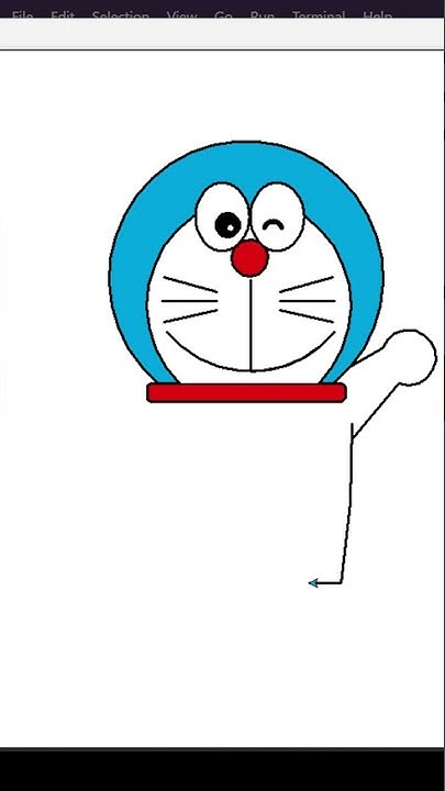 Draw Doraemon Using Python Turtle 🐼 Shorts Python Youtube