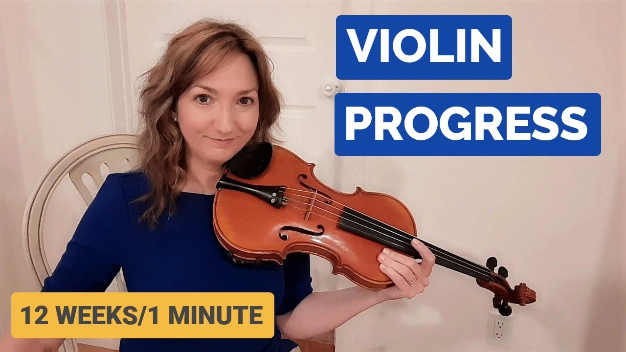 VIOLIN PROGRESS: 12 WEEKS IN 1 MINUTE! - YouTube