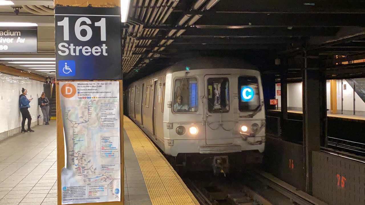MTA: R46 (C) train @ Yankee-161st Street - YouTube