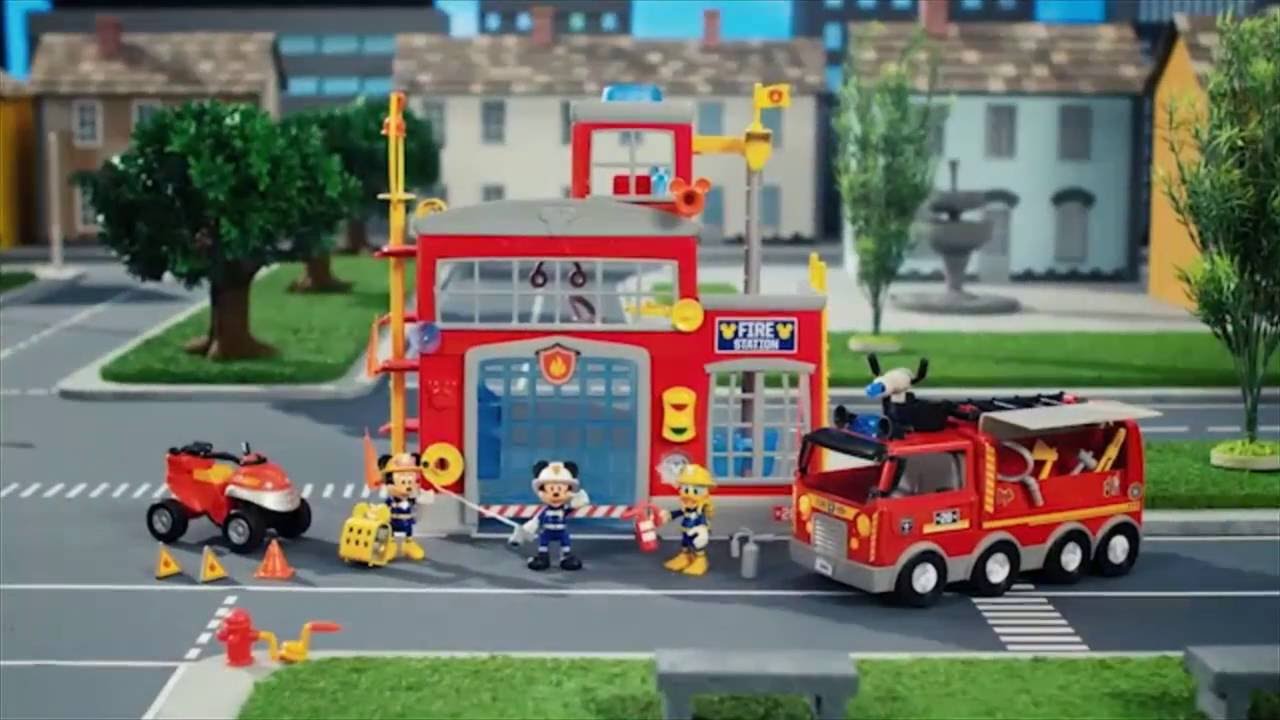 Caserne de pompiers - Mickey Disney - YouTube