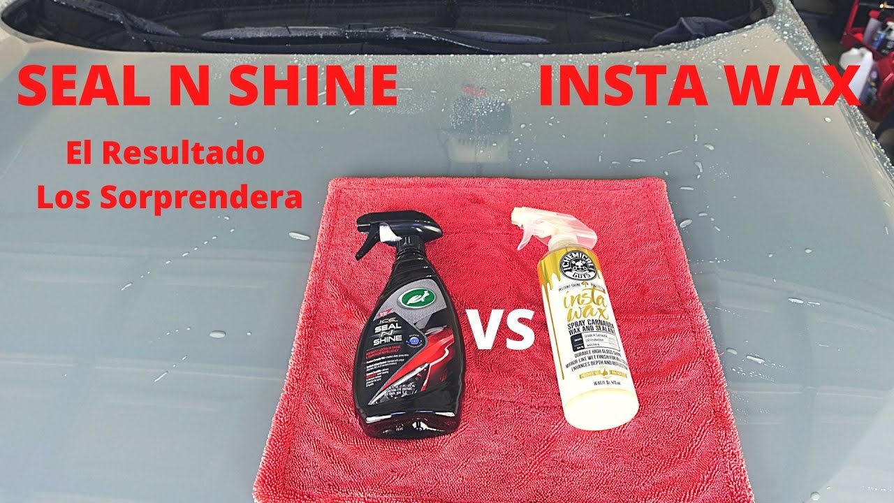 Turtle Wax Seal N Shine vs Insta Wax de Chemical Guys - YouTube