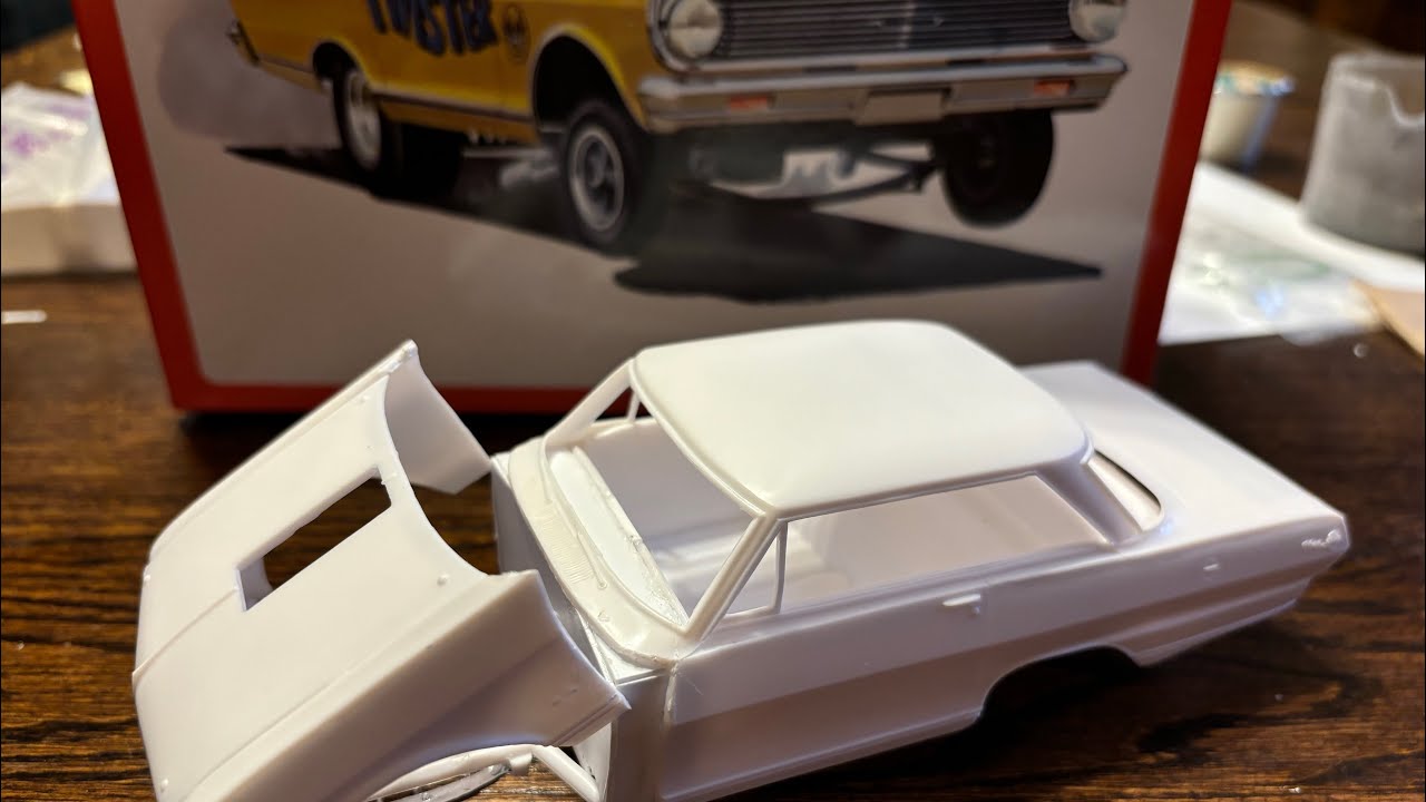 AMT Super Boss Funny Car Chevy II 427 Fuel Injected Drag Car model kit ...
