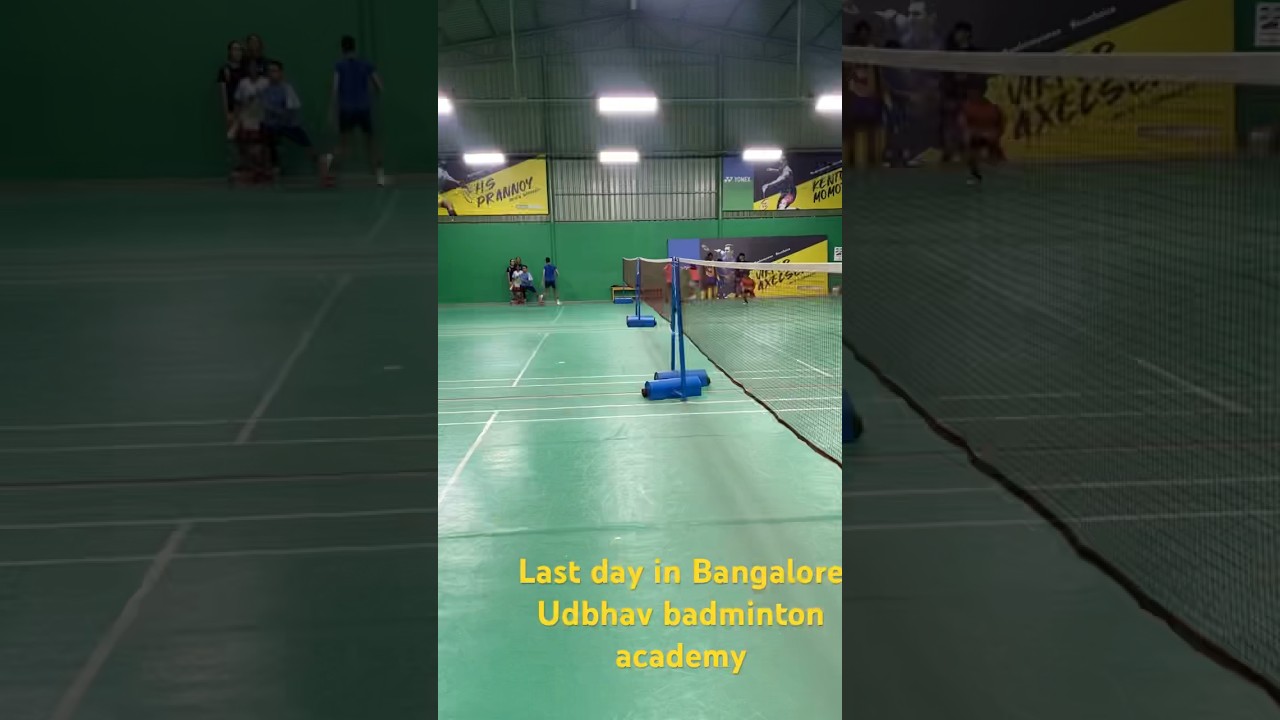 Badminton fun game play dog and the bone and relay race last day in ...