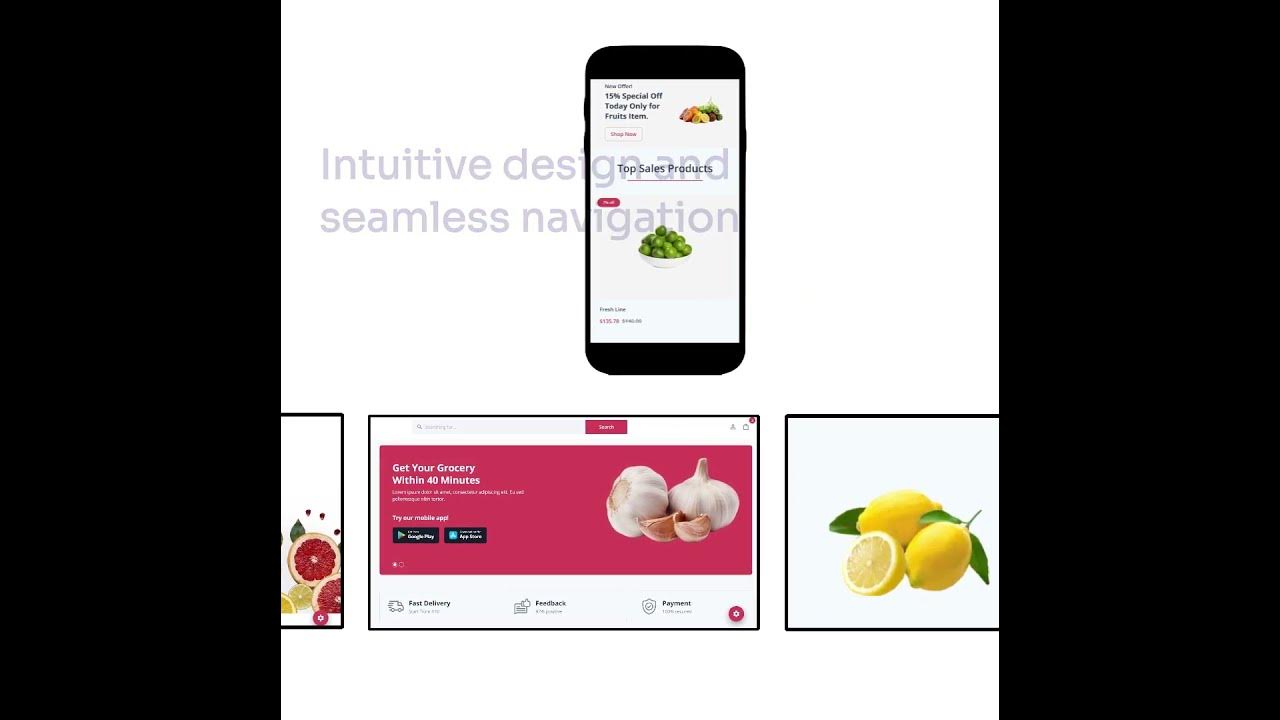 Grocery Ecommerce Template Techpranee Ecommercewebsitedesign Webdevelopment Ytshort