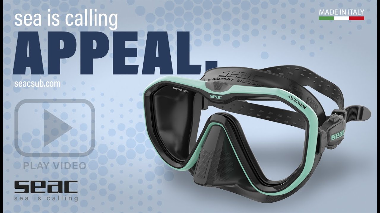 SEAC APPEAL diving mask - YouTube