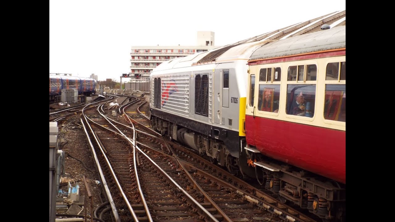 London Waterloo to Reading Line with 67003 & 67026 'The English Bulldog ...