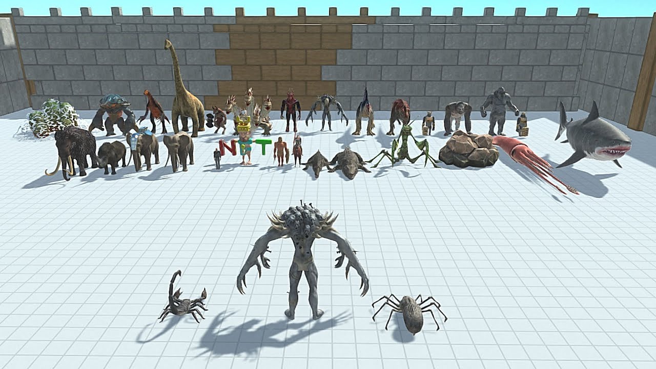 SCOURGE WITH SCOPRPIO & SPIDER VS BOSS & MINIBOSS - Animal Revolt ...