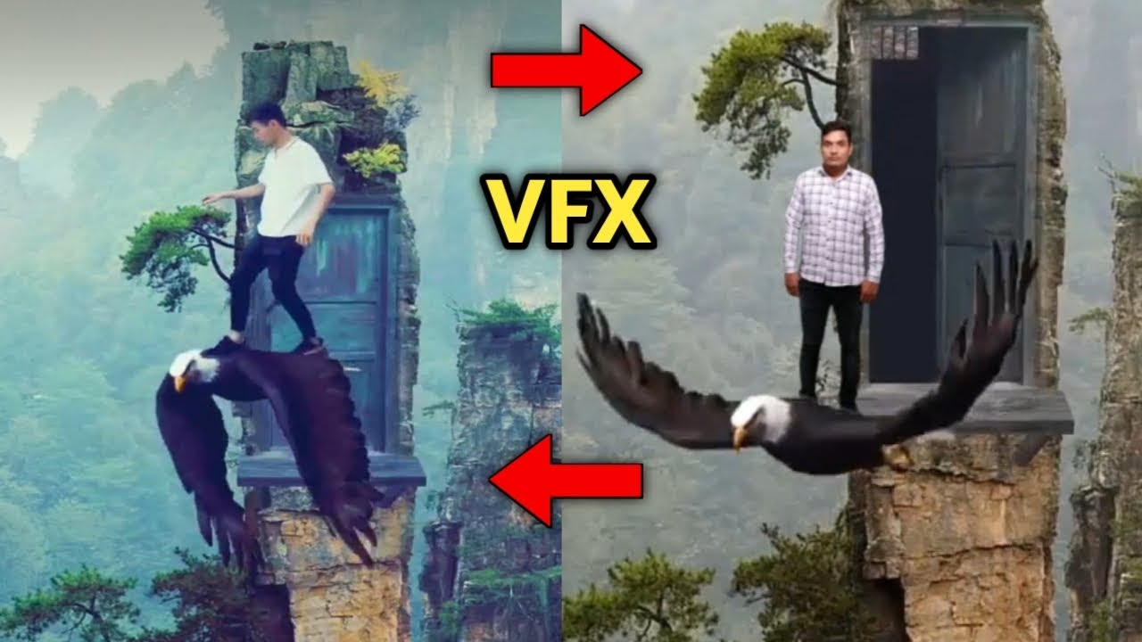 Tik Tok flying with eagle | Eagle Ke Upar Udne Wala Video Kaise Banaye | Flying Eagle Tutorial ...