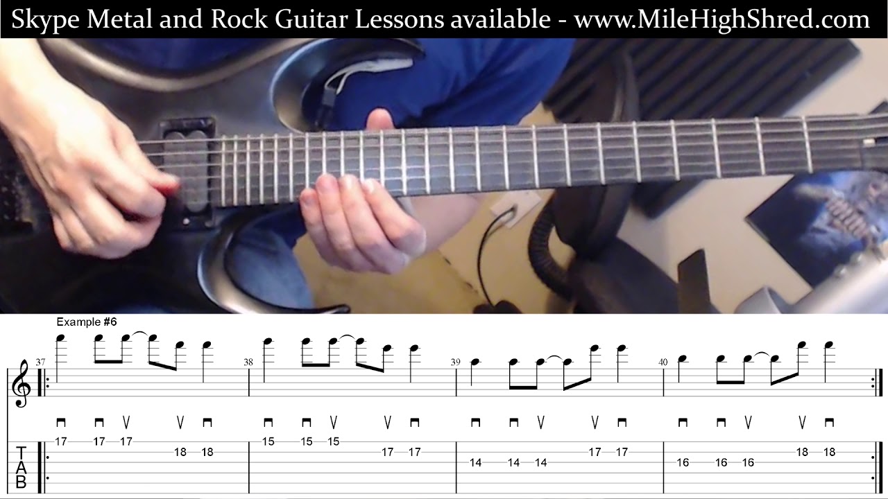 10 Up Stroke/Up Beat 8th Note Rhythm Guitar Examples - YouTube