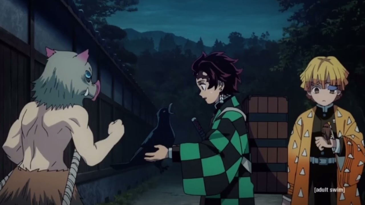 Inosuke saying he wants to eat a crow- Demon slayer - YouTube