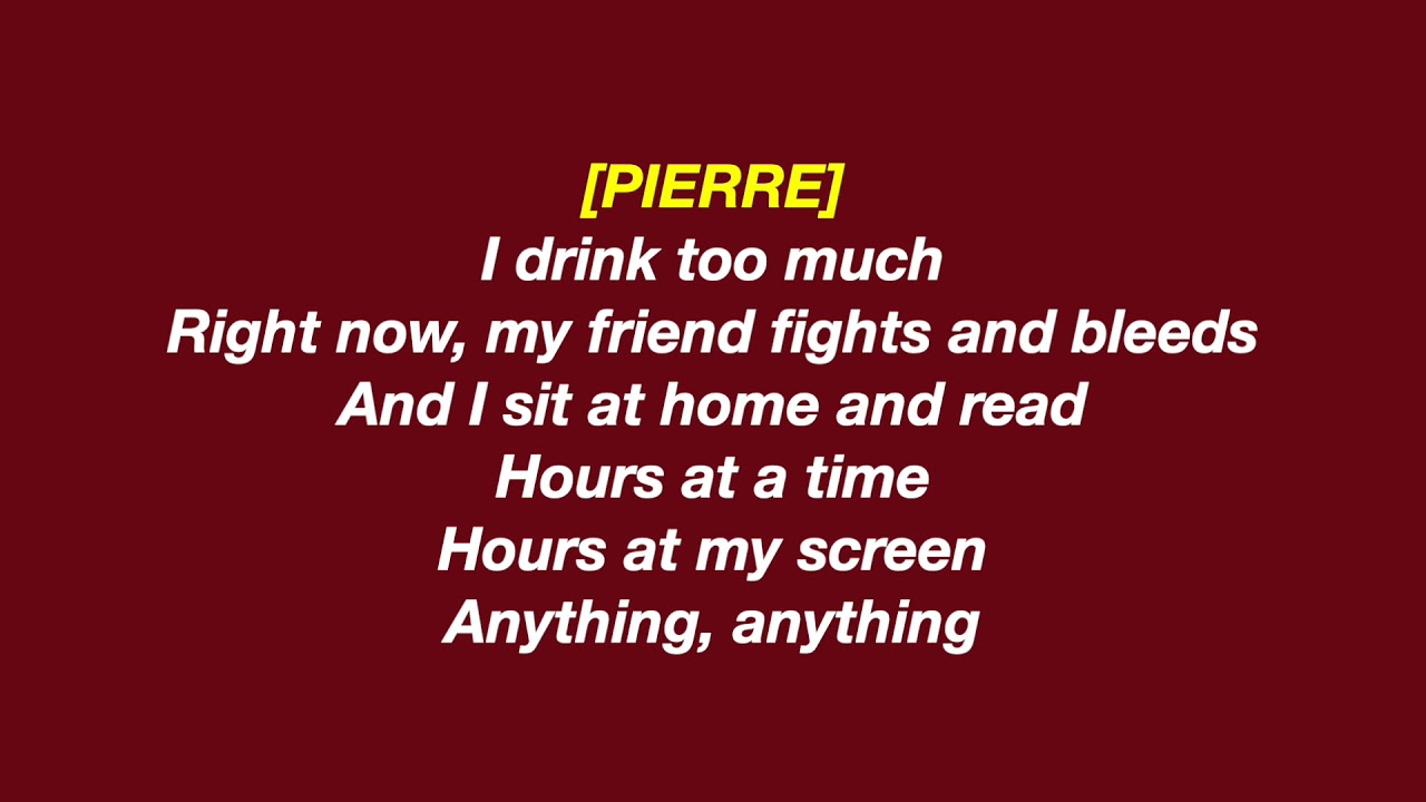 Pierre [LYRICS] - Natasha, Pierre & the Great Comet of 1812 Chords ...