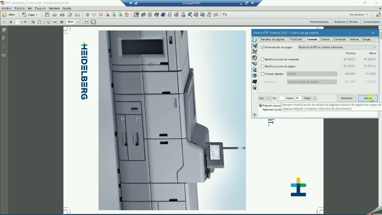 Tip 5. Geometric Control - Prinect - YouTube