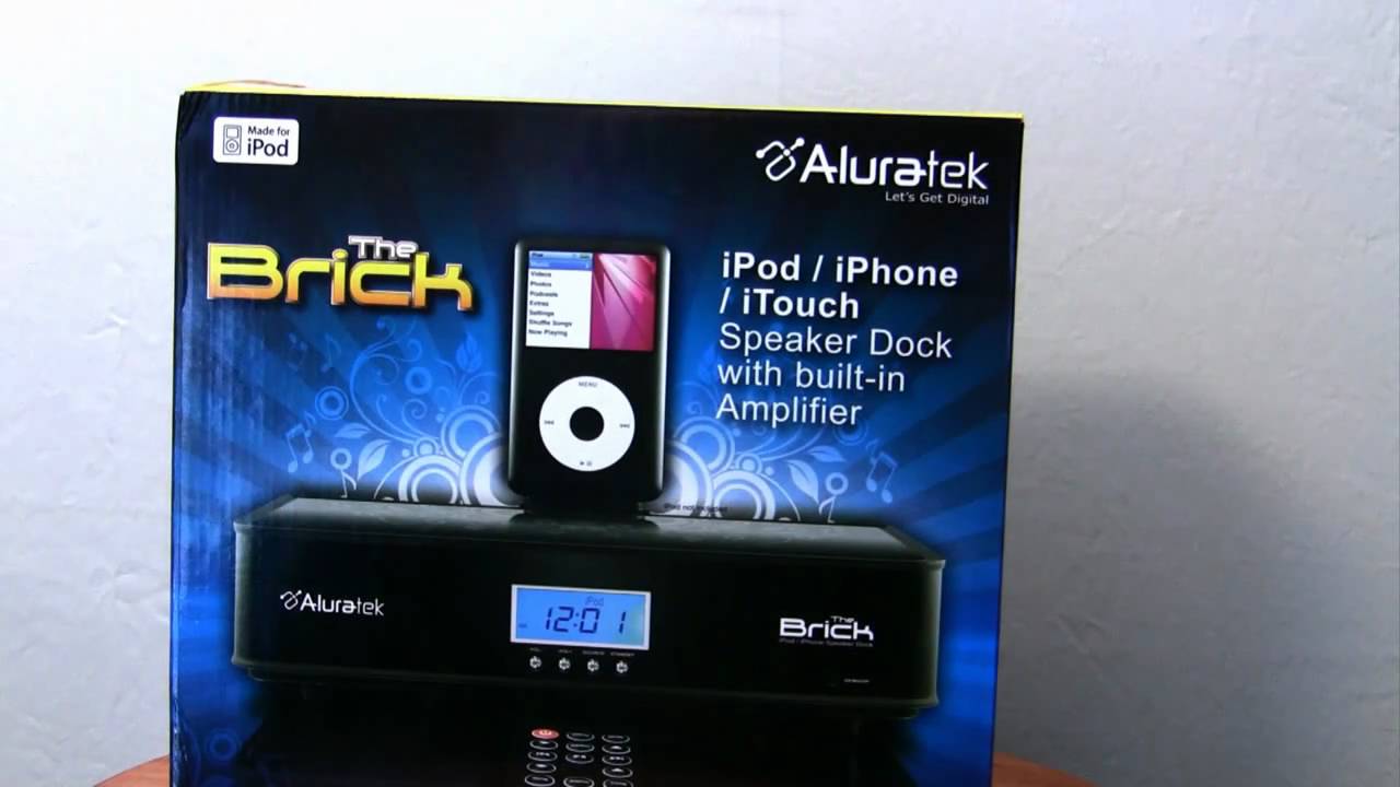 AluraTek The Brick iPod/iPhone Speaker Dock Review - YouTube
