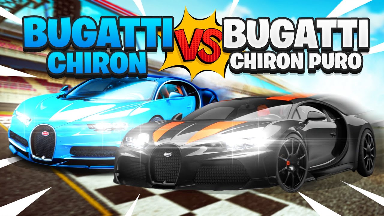 INCRÍVEL ! BUGATTI CHIRON VS. BUGATTI CHIRON PUR SPORT NO Car ...