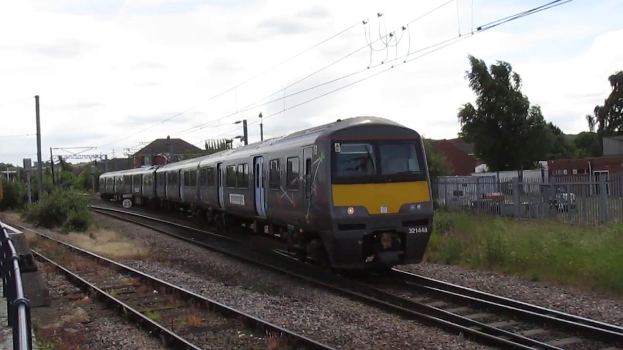 Abellio Greater Anglia Class 321448 heads North through Grantham - YouTube
