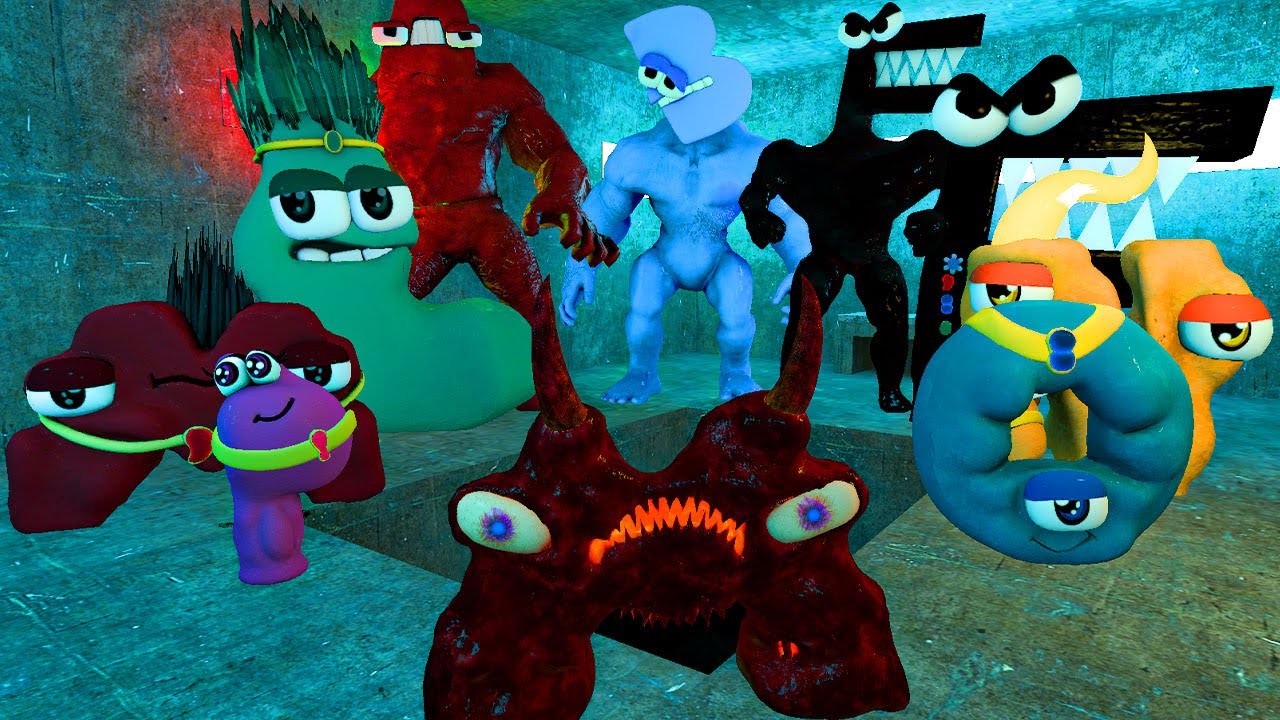 ALL ZOONOMALY MONSTERS VS ALL ALPHABET LORE A-Z AND NIGHTMARES In Garry ...