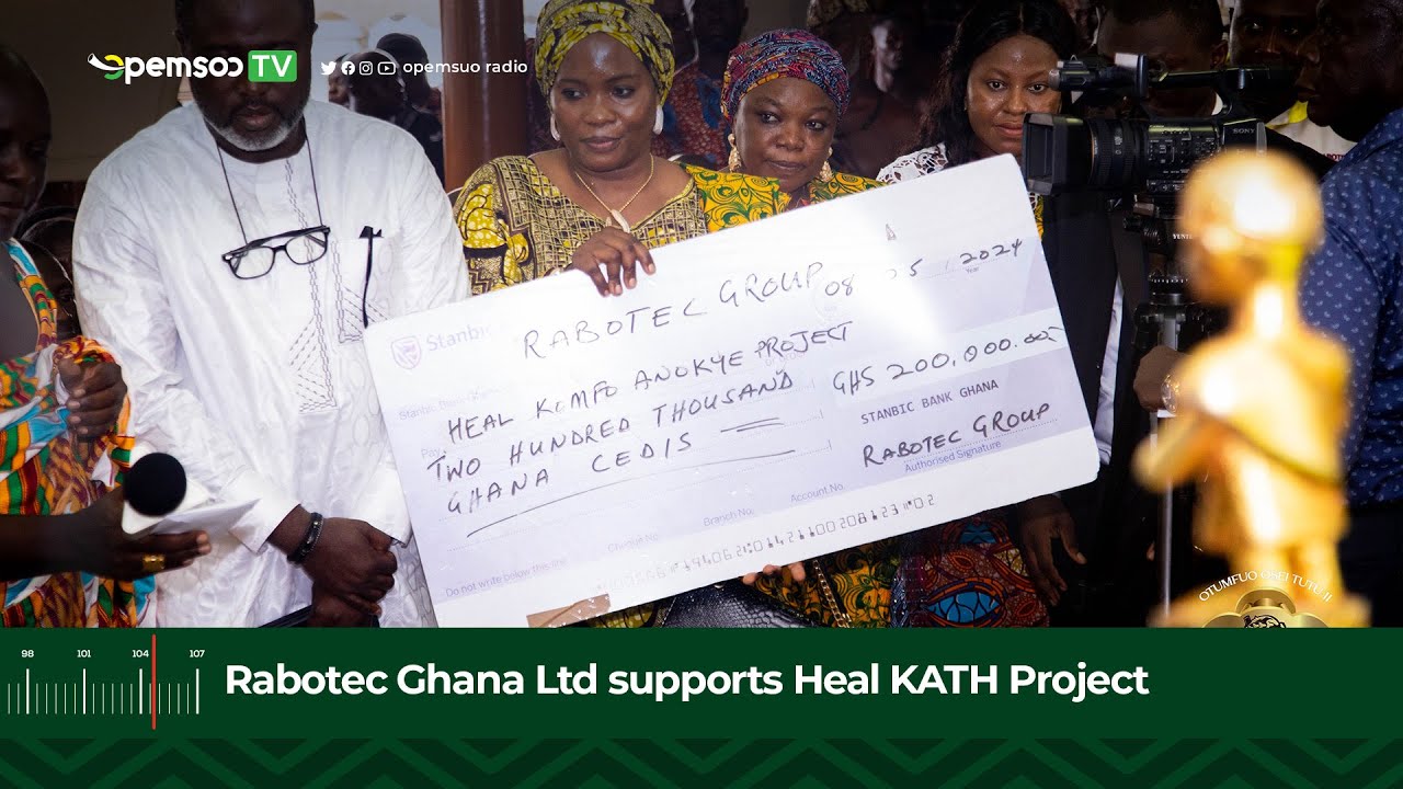 Rabotec Ghana Ltd supports Heal KATH Project - YouTube