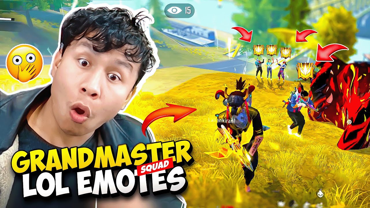 Top Grandmaster S01 Player Showing Lol Emotes 😡 Tonde Gamer - Free Fire ...