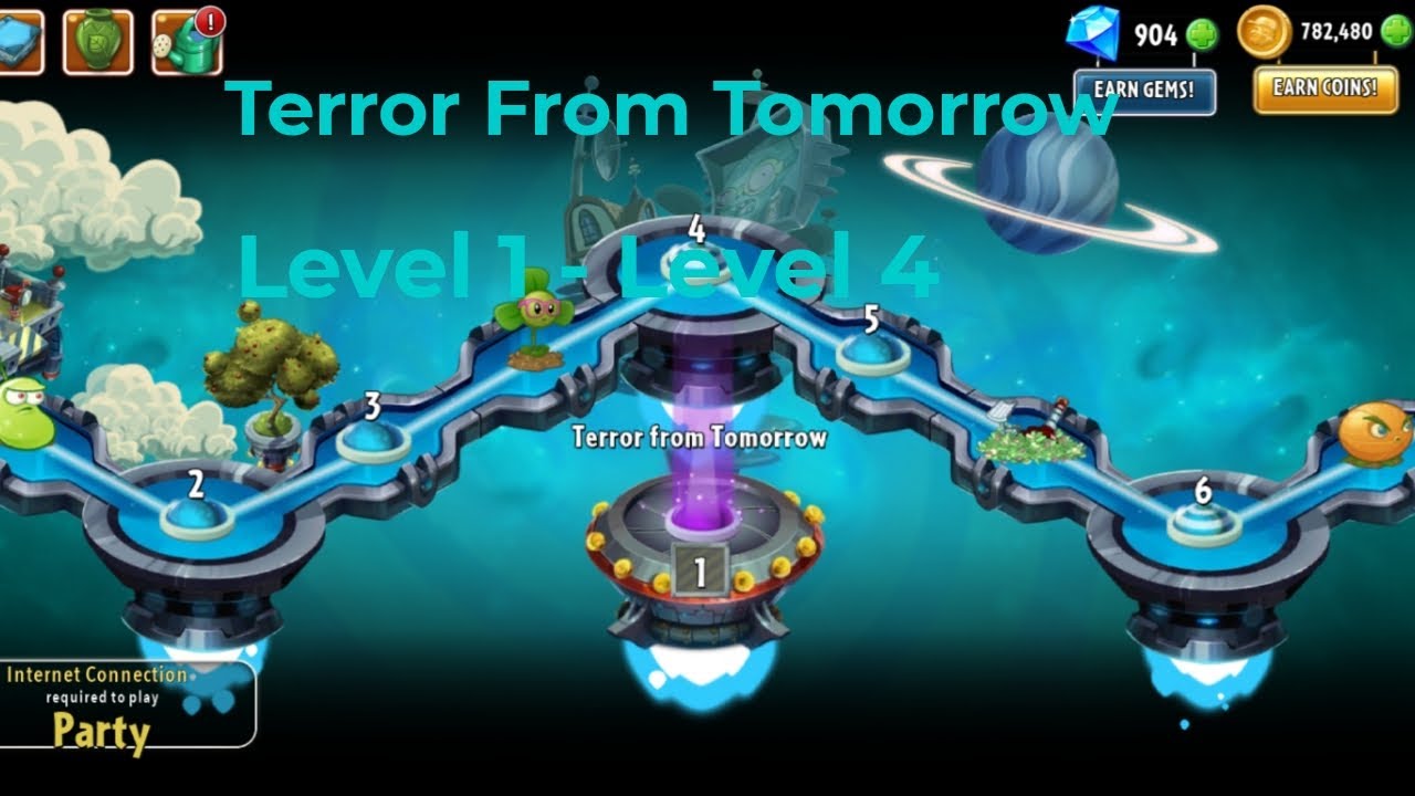 Plants Vs Zombies 2 : Terror From Tomorrow (Far Future) - Level 1 to ...