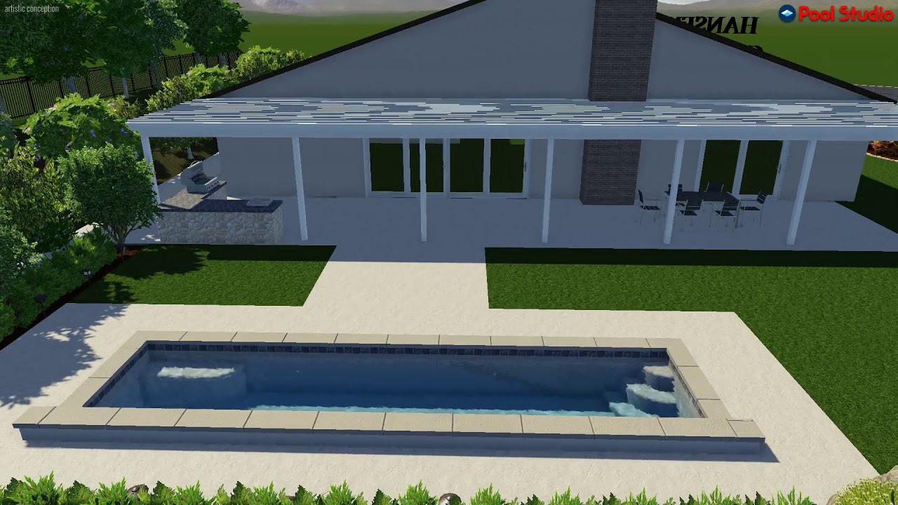 Lim Residence Pool Design - Hansen Pool Construction, Inc. - YouTube