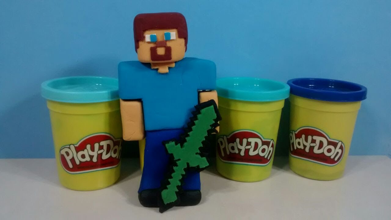 Minecraft Steve Play Doh - YouTube