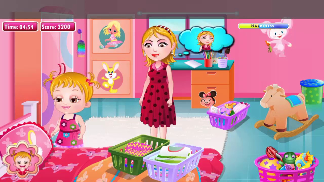 Baby Hazel Cleaning Time-Best Baby Games - YouTube