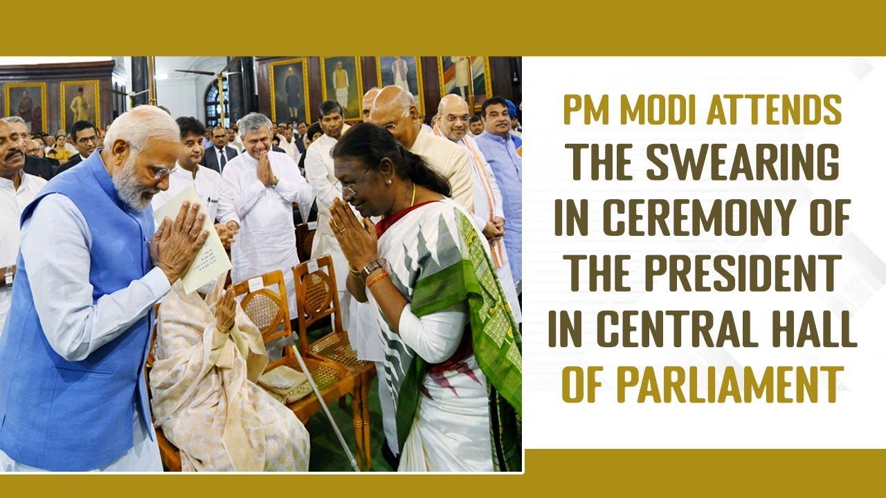 PM Modi Attends The Swearing in Ceremony of the President in Central ...