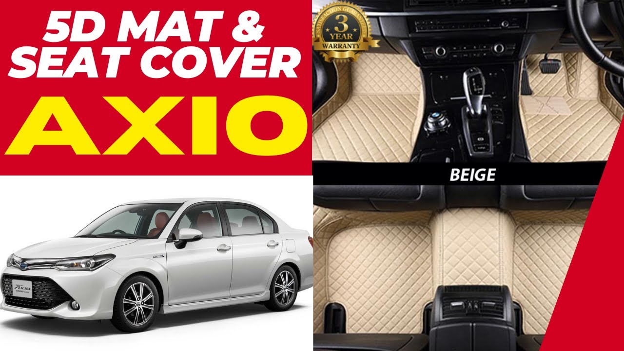 5D MAT AND SEAT COVER AXIO COMBO #caraccessories #carseatcover #carmats ...