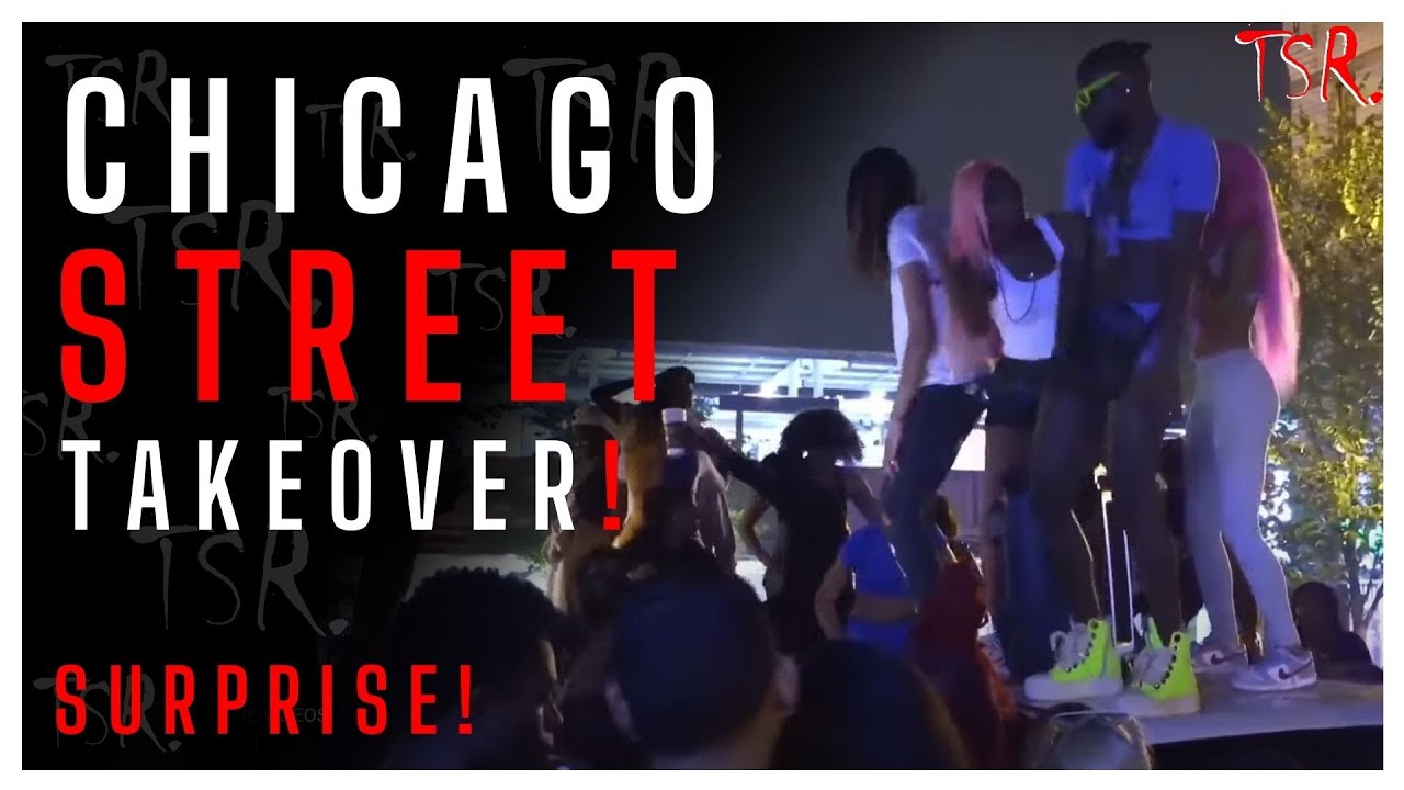 "DERANGED TEENAGERS" in Chicago STREET TAKEOVER jump on cars, break ...